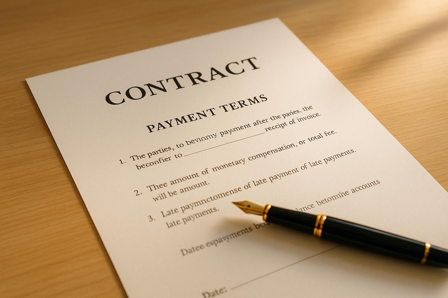 How to Write Payment Terms in Contracts - SmallBusinessLegalDocuments.Com